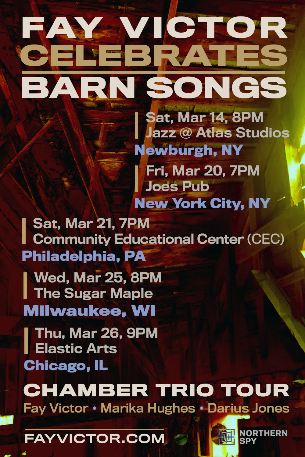 This March 2020, it’s all about BARN SONGS and CHICAGO – FAY VICTOR